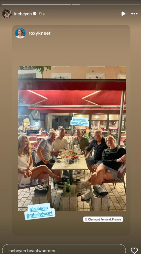 Ine Beyen gespot met bekende ex-voetballer
